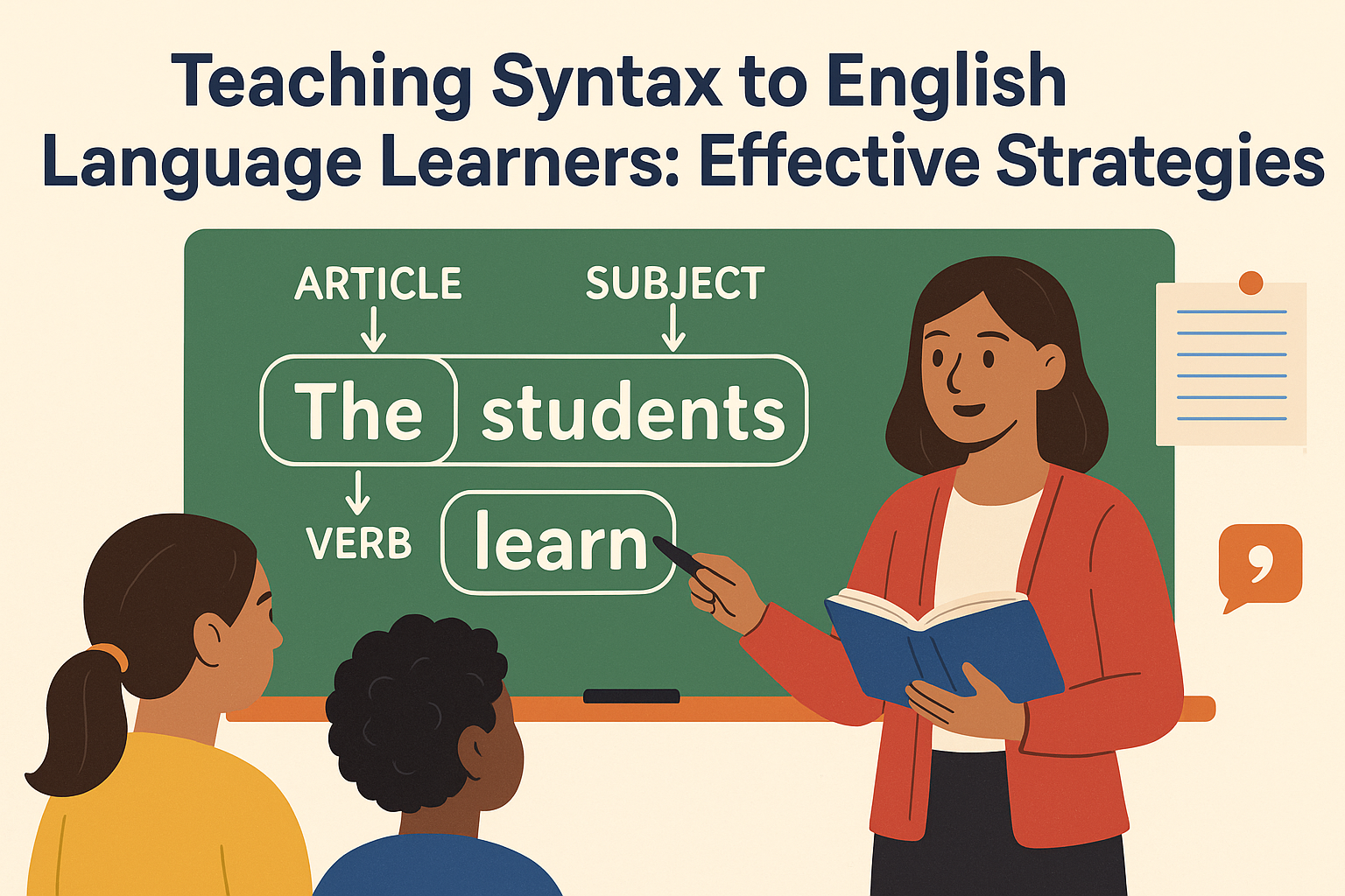 Teaching Syntax to English Language Learners: Effective Strategies ...
