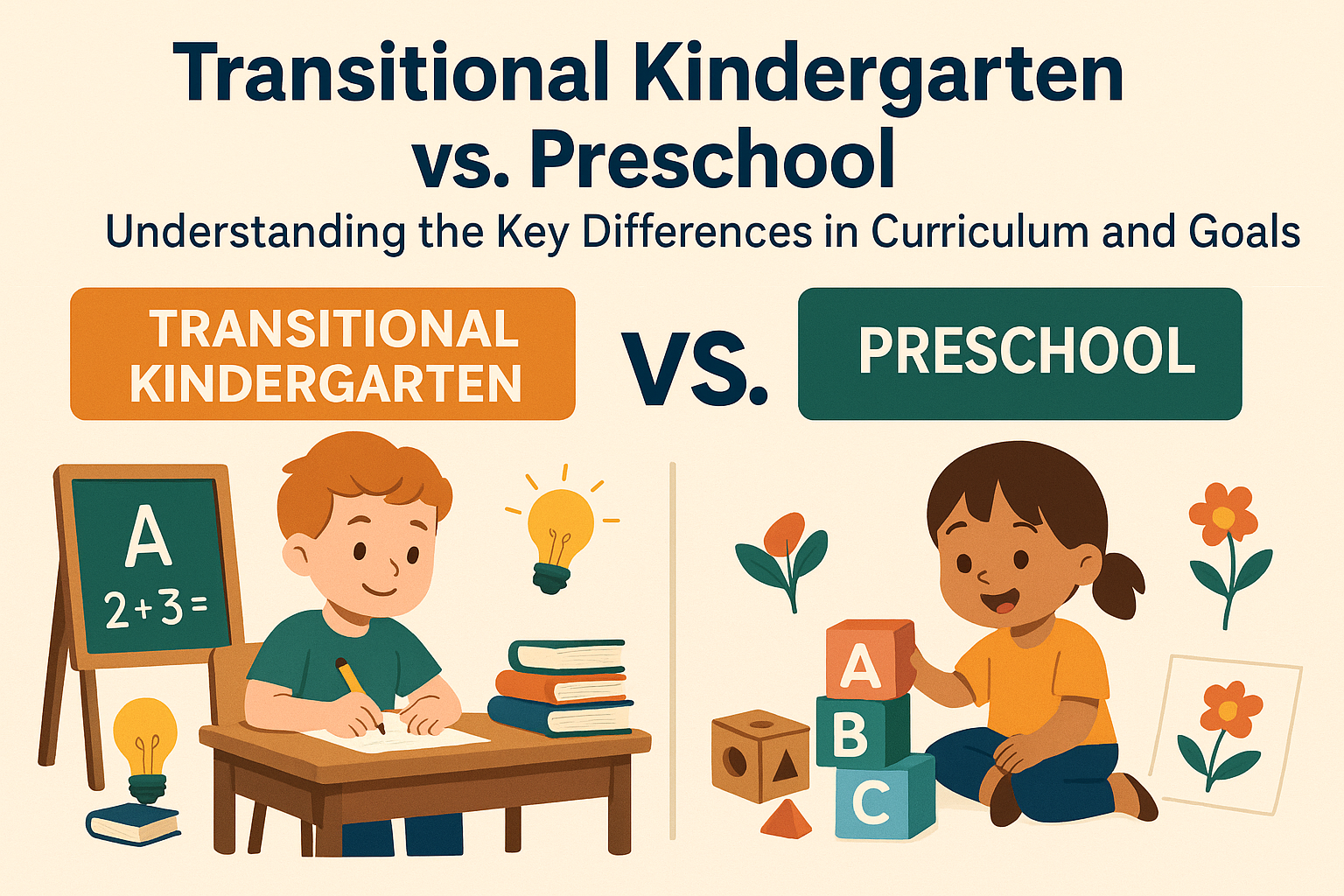 "Transitional Kindergarten vs. Preschool: Understanding the Key ...